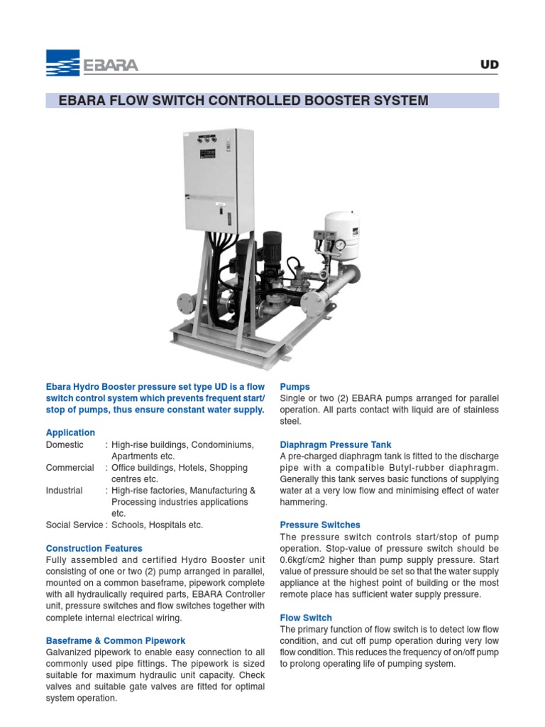 Ebara Flow Switch Controlled Booster System-20100212101823 - TD - Ud ...