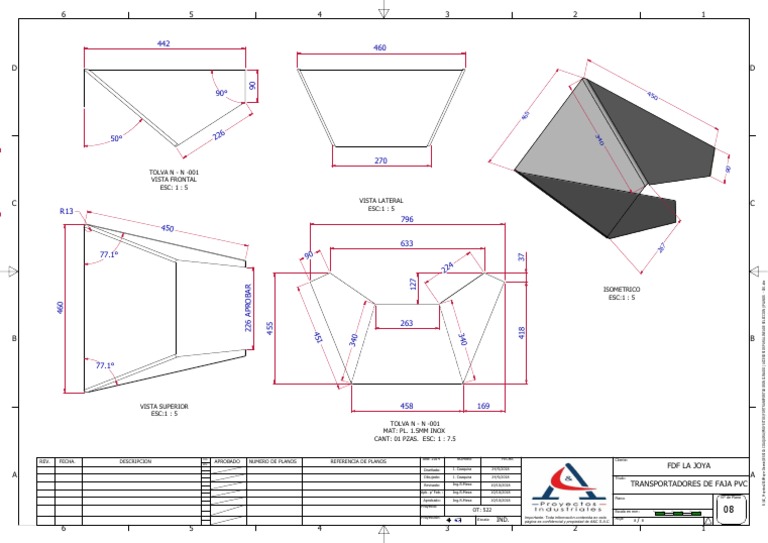 Planos de Tolva - 001 PDF | PDF