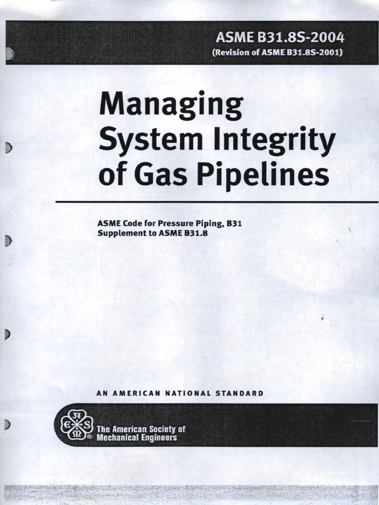 ASME B31.8S 2004 Managing System Integrity PDF | PDF