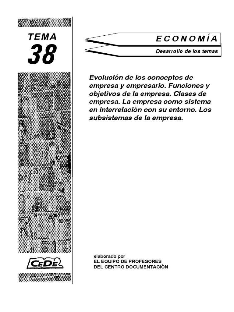 Tema 38 | PDF | Beneficio (economía) | Mercado (economía)