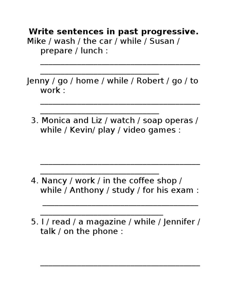 Past Progressive - WH Questions + More | PDF