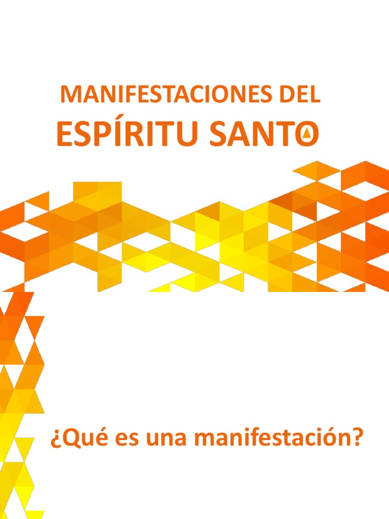 Manifestaciones Del Espiritu | PDF | espíritu Santo | Fe
