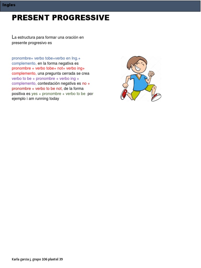Presente Progresivo | PDF