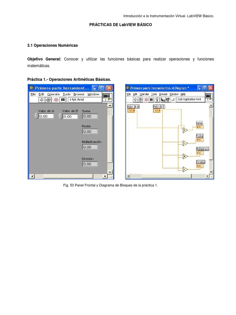 Practica LabVIEW | PDF | Ingeniería Informática | Informática