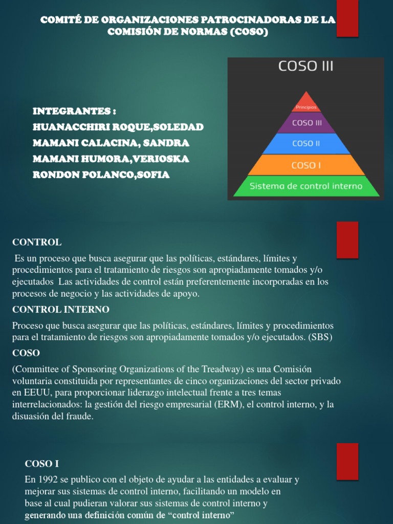 Coso III Riesgos | PDF | Planificación estratégica | Planificación