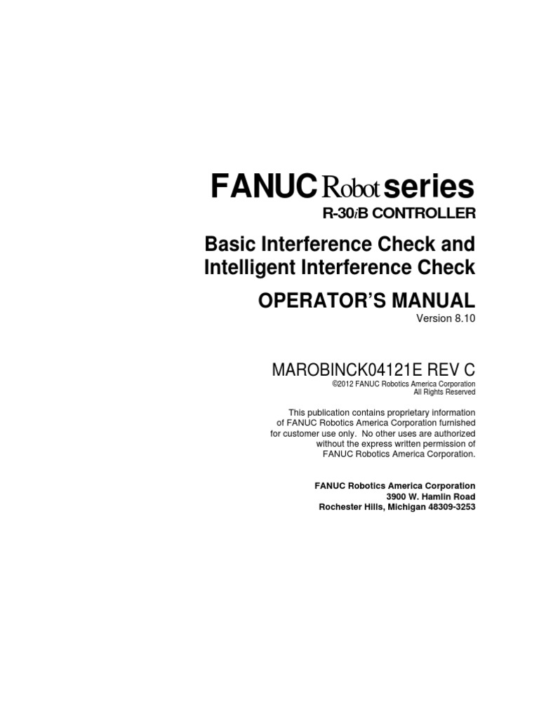 FANUC SYSTEM R-J3iB Controller ArcTool Setup and Operations Manual ...