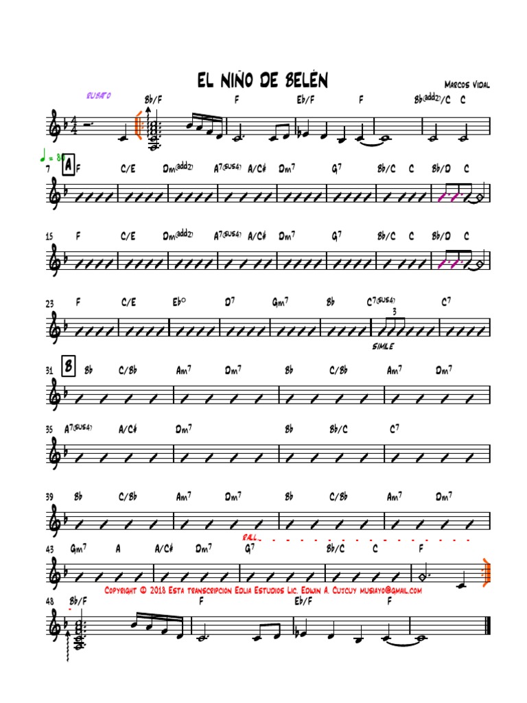 El Niño de Belén Chart F | PDF