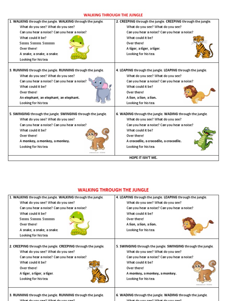 Jungle Adventure: What Do You See? | PDF | Predation | Predators