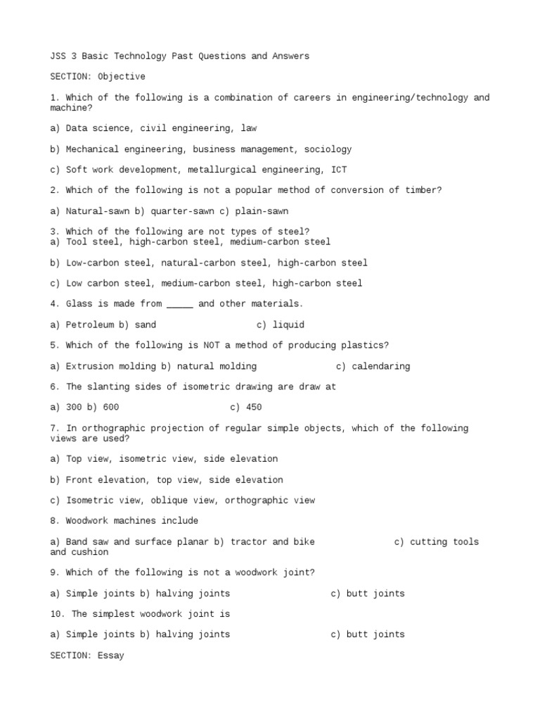 Basic Technology Js Assignment | PDF | Carbon | Steel
