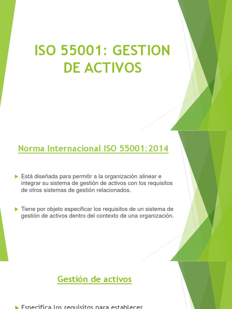 ISO 55001: Gestión de Activos Efectiva | PDF