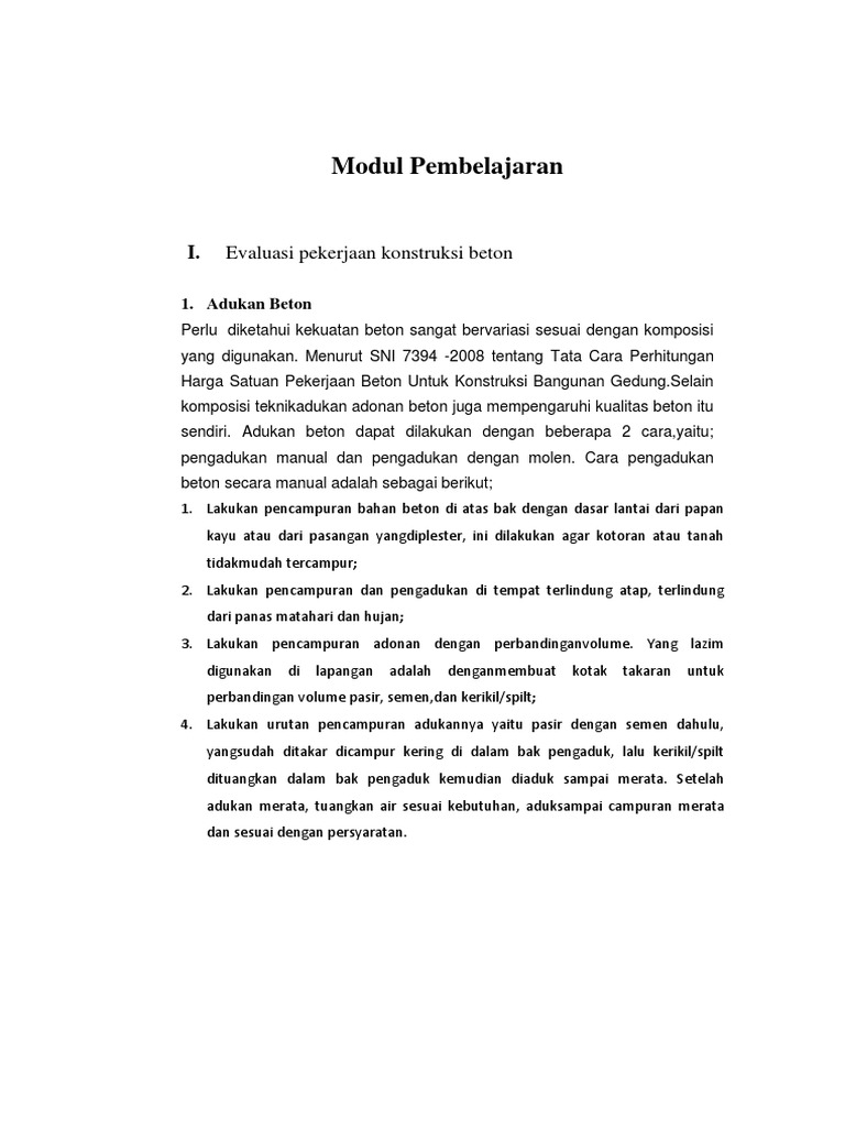 Modul Pembelajaran | PDF
