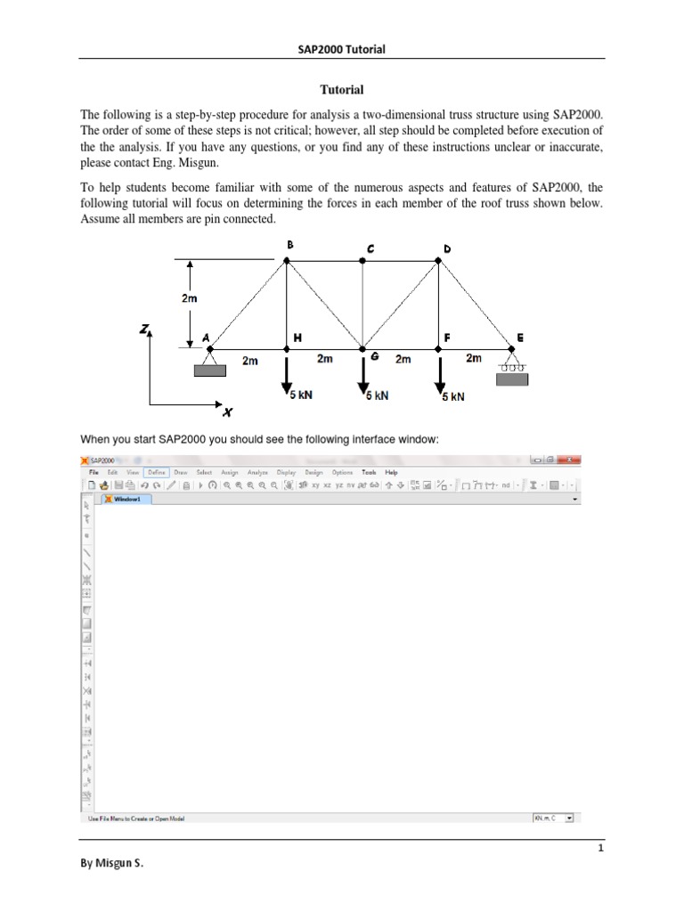 Truss Analysis With SAP2000 | PDF | Truss | Menu (Computing)