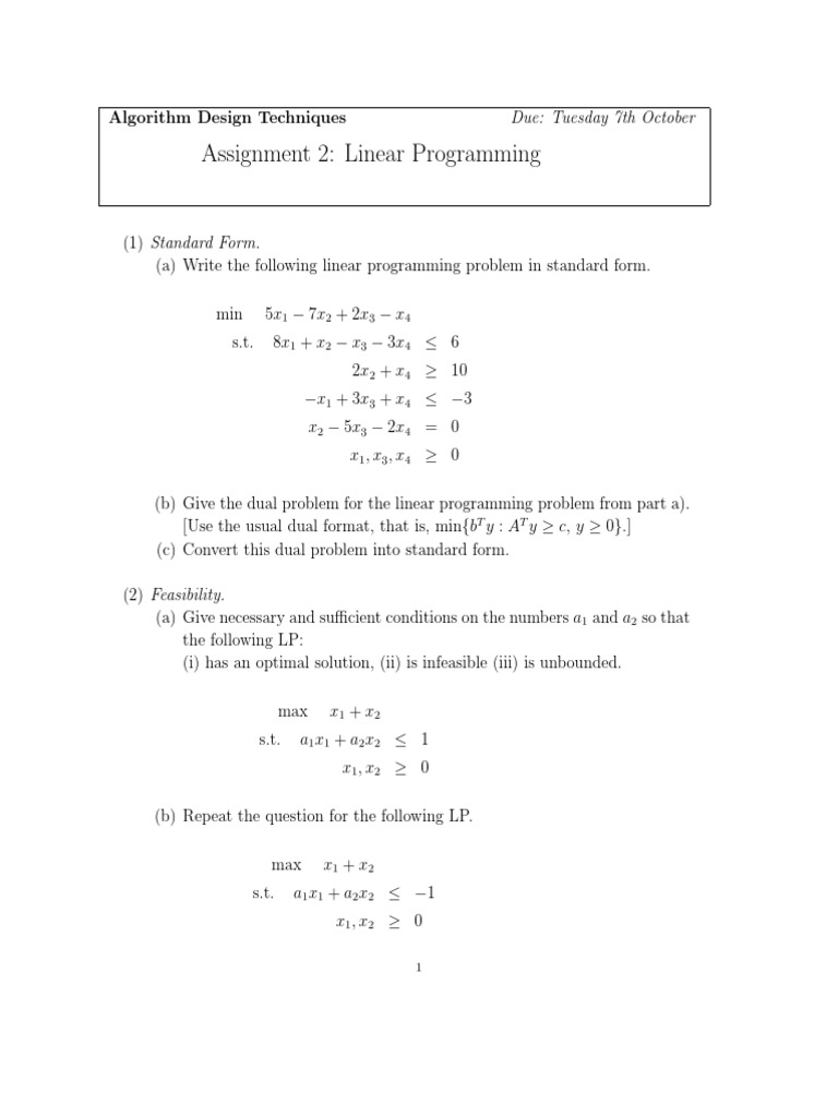 Lp2 PDF | PDF | Linear Programming | Discrete Mathematics
