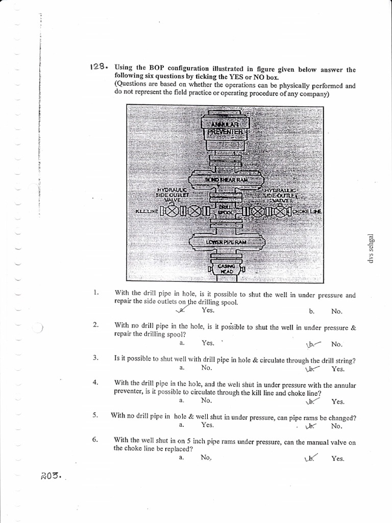 The BOP Below: Using Configuration Illustrated Figure Given | PDF