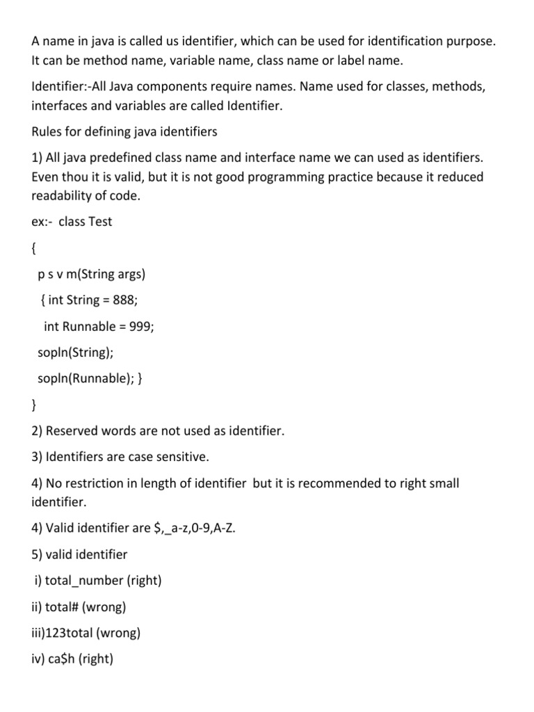 Java Language Fundamental by Druga Sir | PDF | Data Type | Integer ...