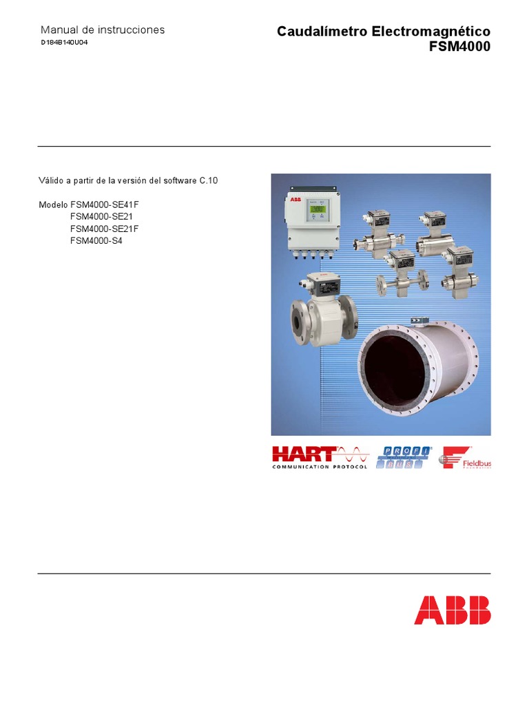 ABB Flujometro Magnetico FSM4000 PDF | PDF | Tornillo | Presión