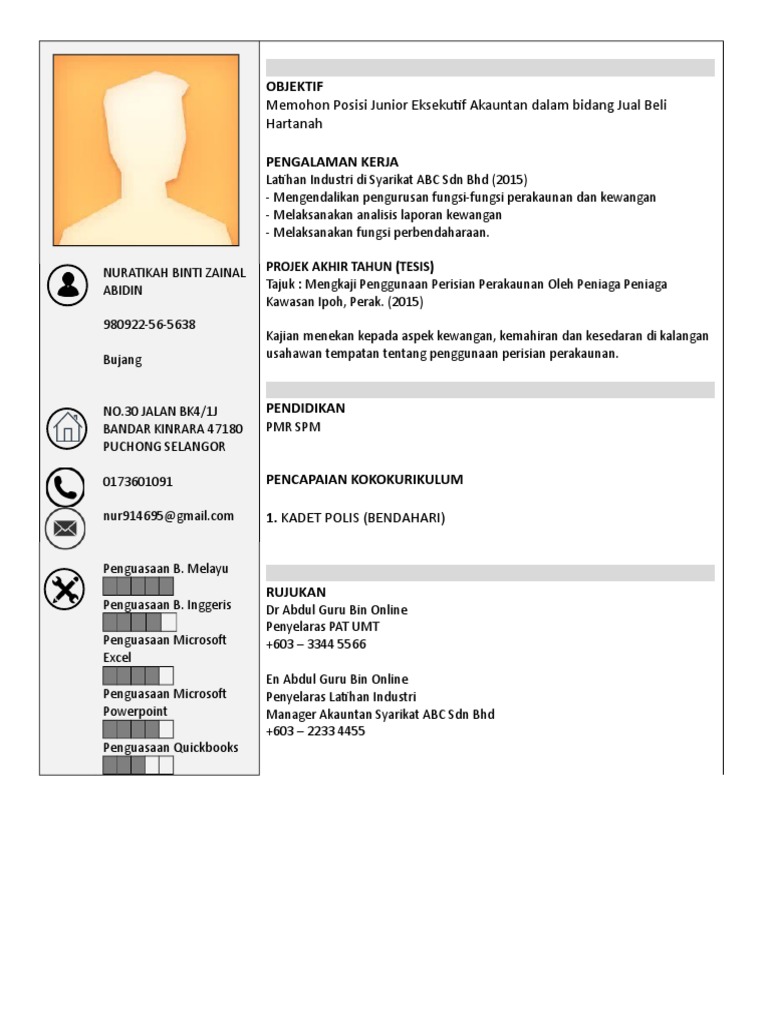 Contoh Resume Terbaik | PDF
