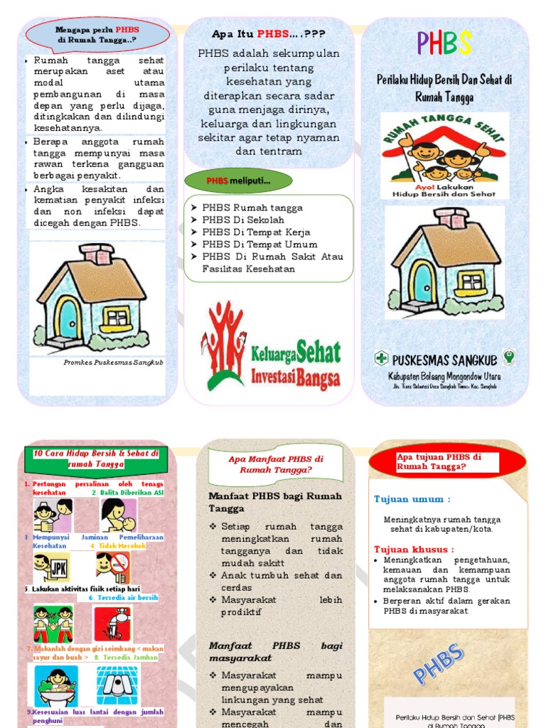 Leaflet PHBS | PDF | Kesehatan Holistik