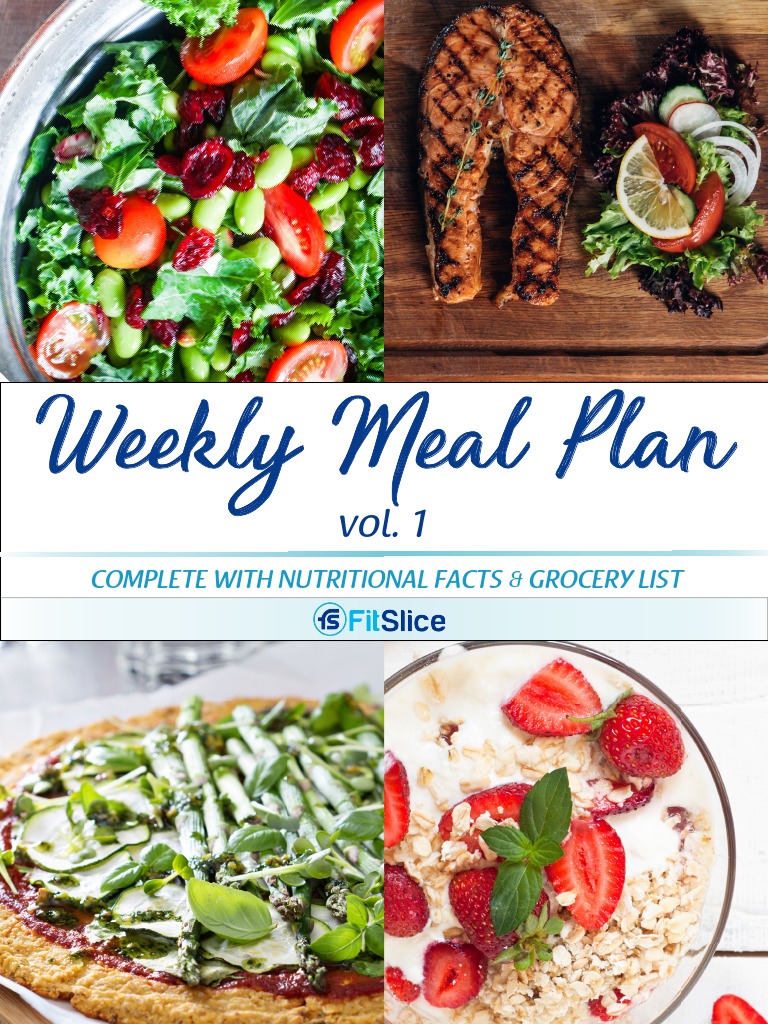 Weekly Meal Plan Vol1 Pdf Pdf Nutrition Facts Label Nutrition