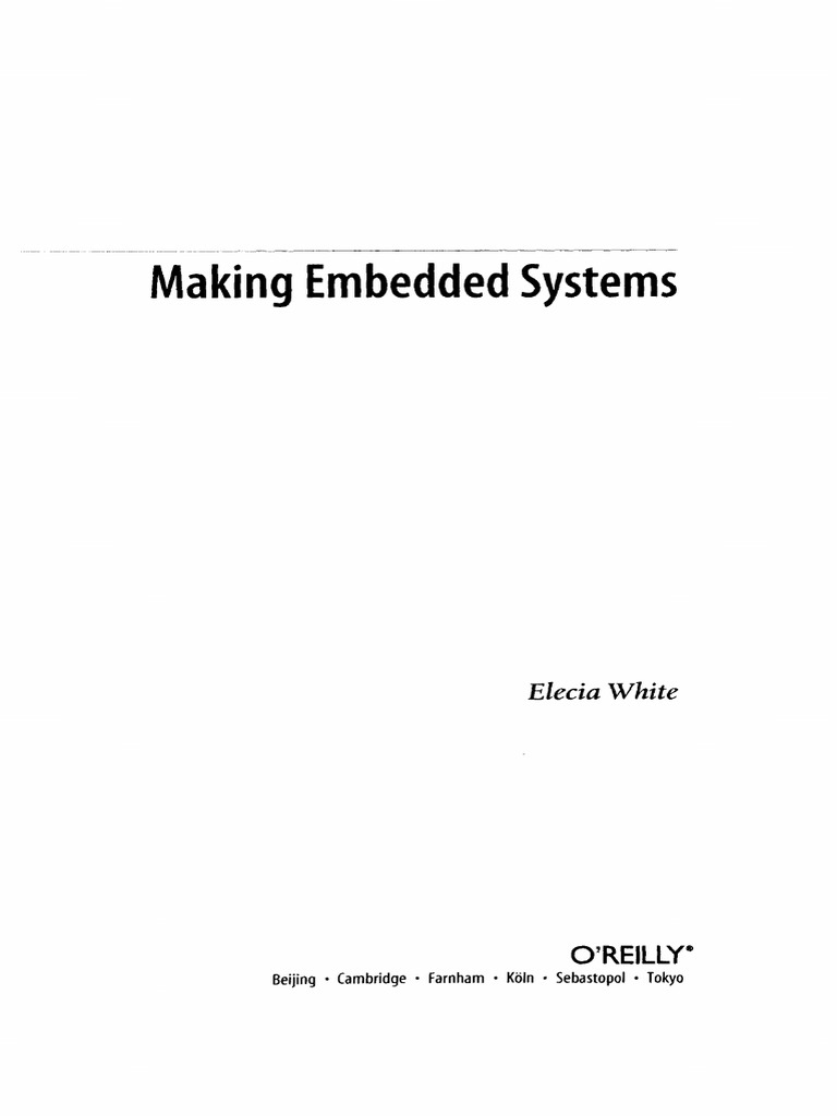 Making Embedded Systems | PDF | Embedded System | Electronic Engineering