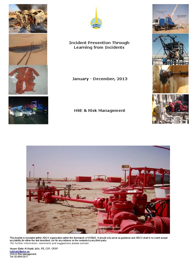 Learning From Incidents | PDF | Drilling Rig | Valve