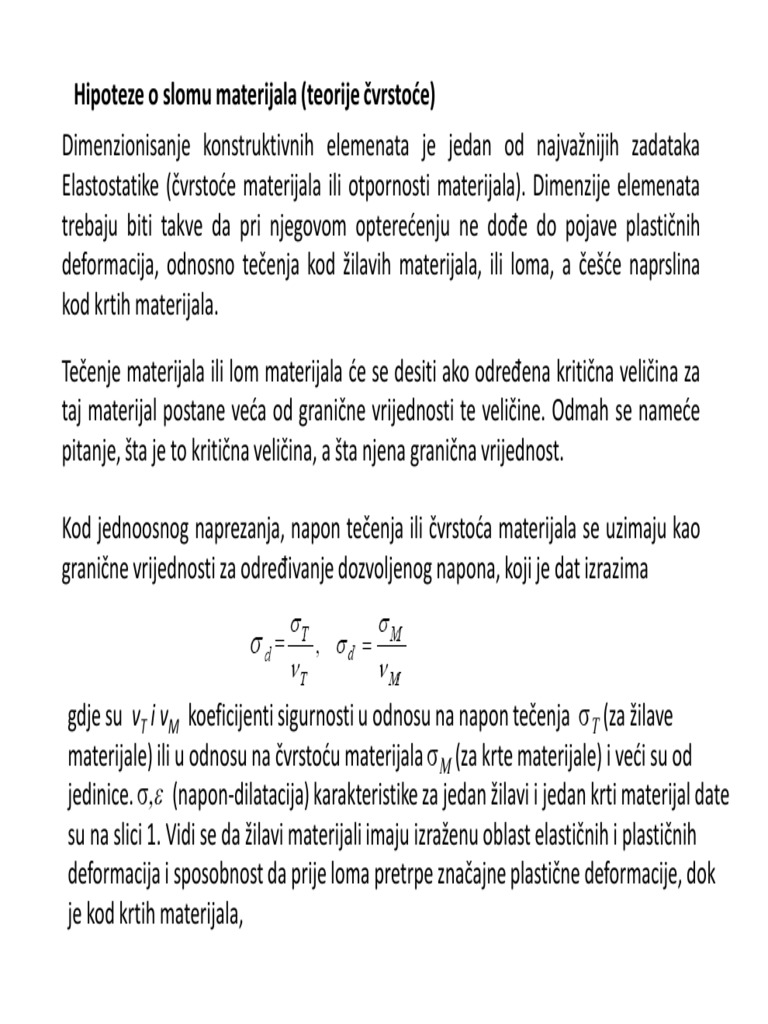 OTPORNOST MATERIJALA 2 - Skripta | PDF