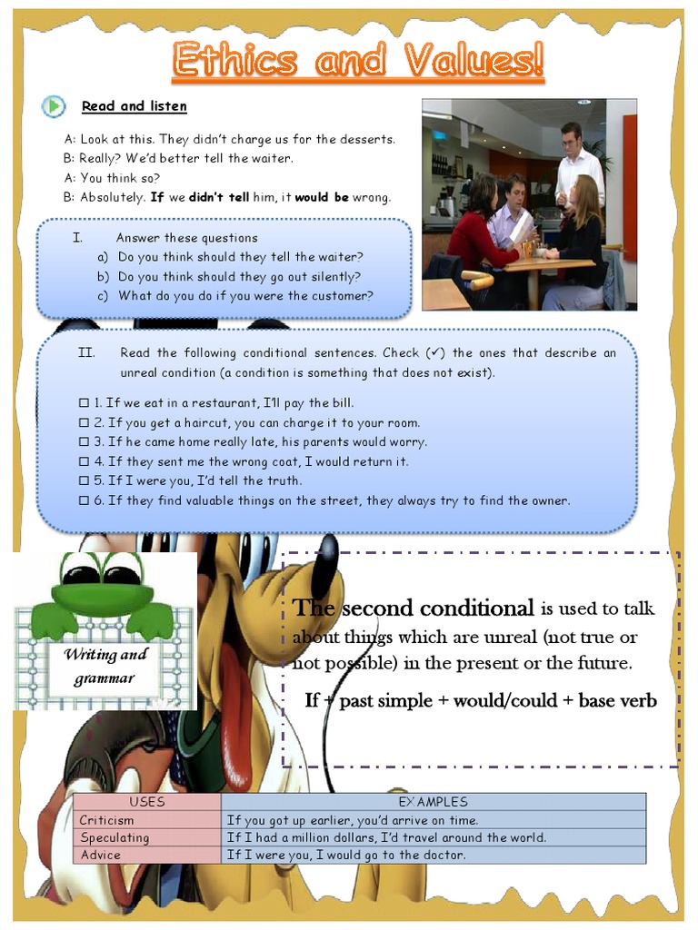 Understanding the Second Conditional | PDF | Language Arts & Discipline ...