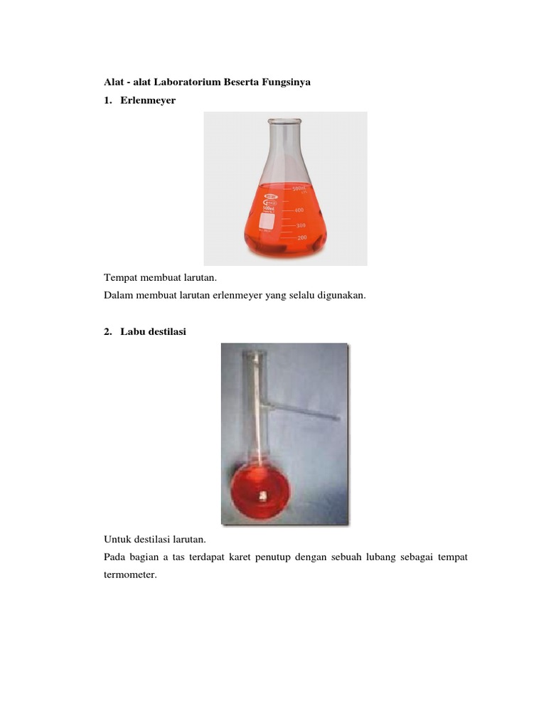 Alat Labolatorium Dan Fungsinya | PDF | Kesehatan Holistik