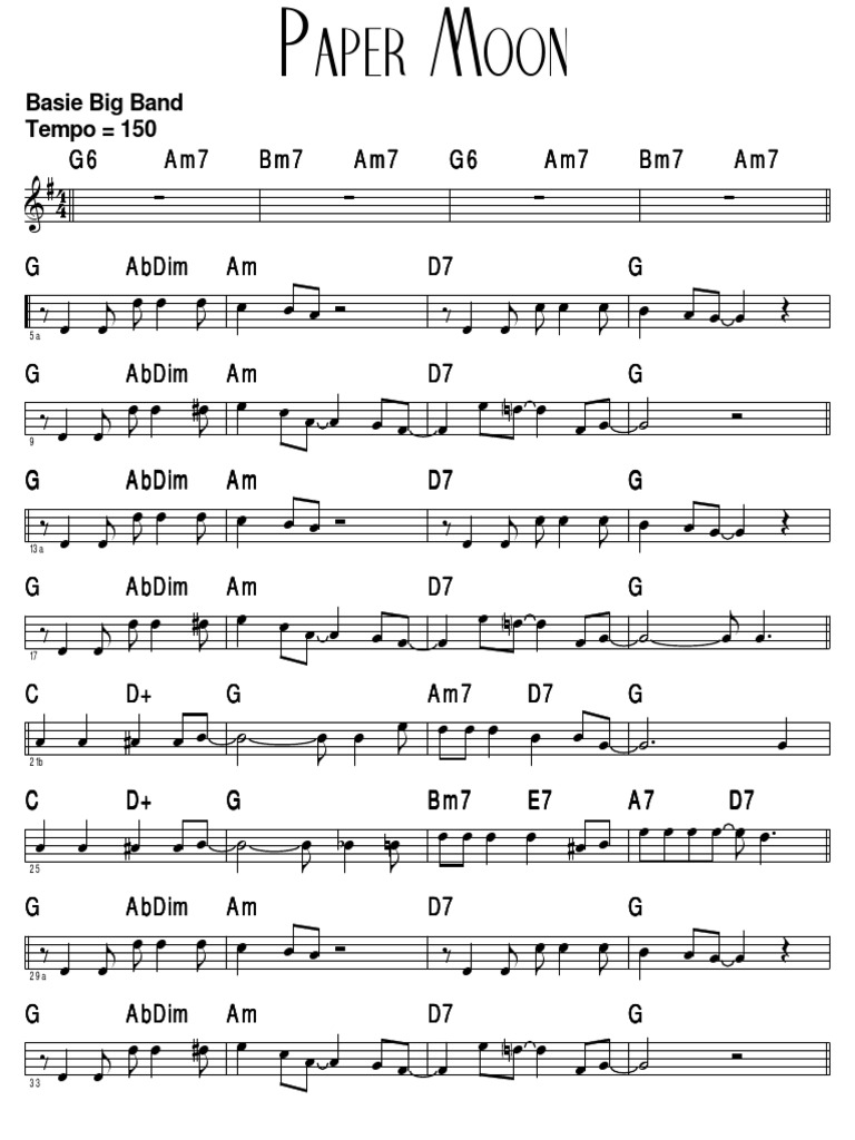 Paper Moon BB Instruments | PDF