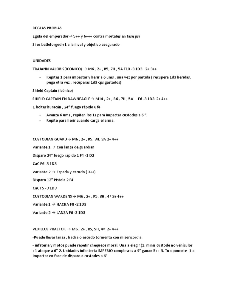 Codex Adeptus Custodes | PDF | Ocio | Deportes