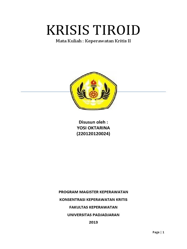 Panduan Manajemen Krisis Tiroid | PDF