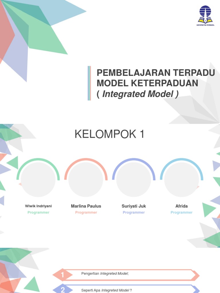 Pembelajaran Terpadu Model Keterpaduan (Integrated Model) | PDF ...