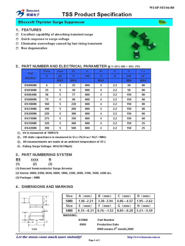 Datasheet BSXXXXN | PDF | Electric Power | Electronics
