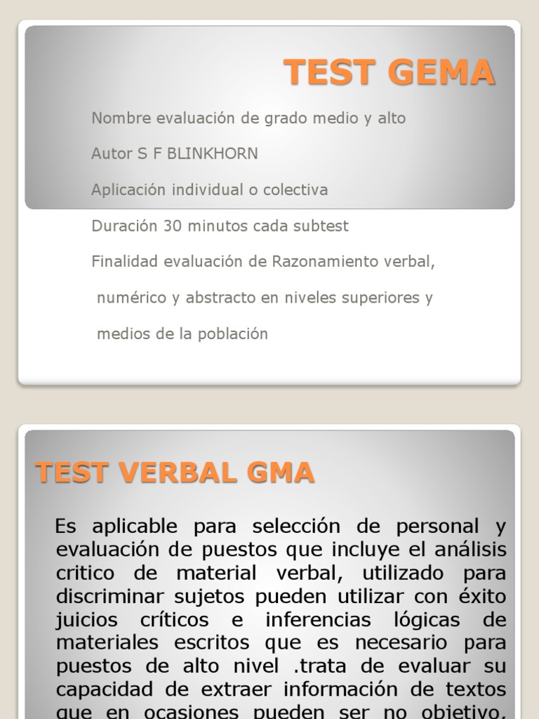 TEST GEMA.pptx | Polígrafo | Información