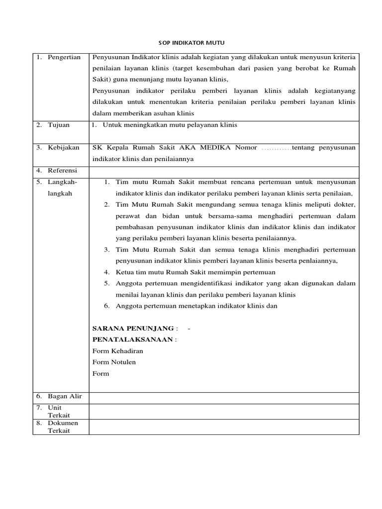 Sop TKRS 11 Ep 1 | PDF