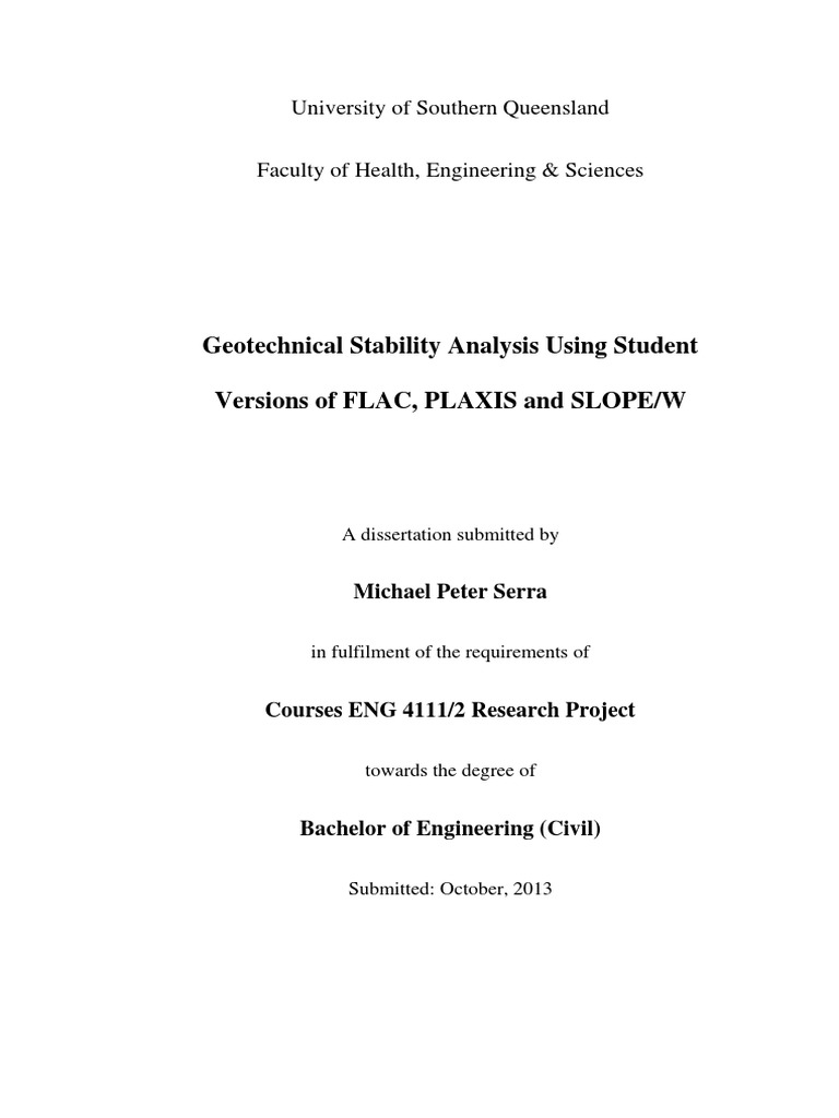 Plaxis Analysis Project | PDF | Geotechnical Engineering | Mechanics