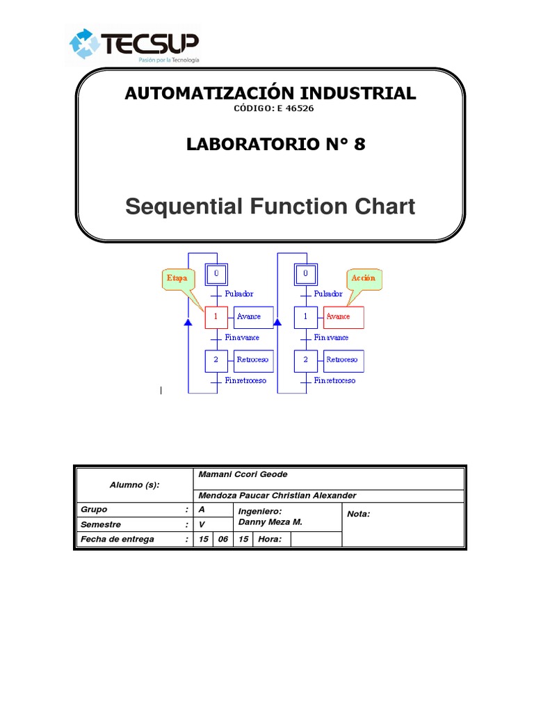 Lab 08 Grafcet Con REXROT | PDF | Lenguaje de programación | Programa de computadora