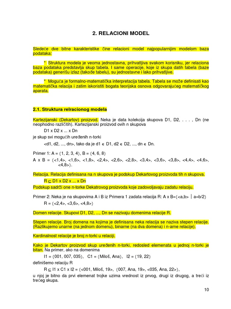 Relacioni Model | PDF