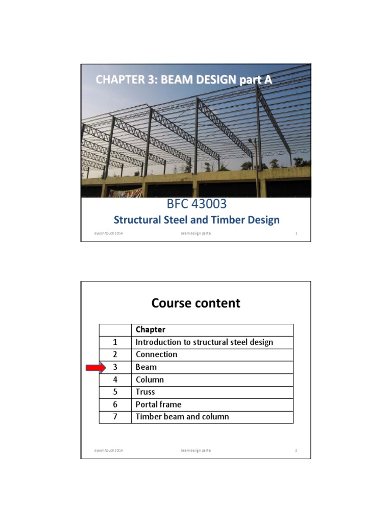 Chapter 3 - Beam DesignA - 2014 Student | PDF | Beam (Structure) | Buckling