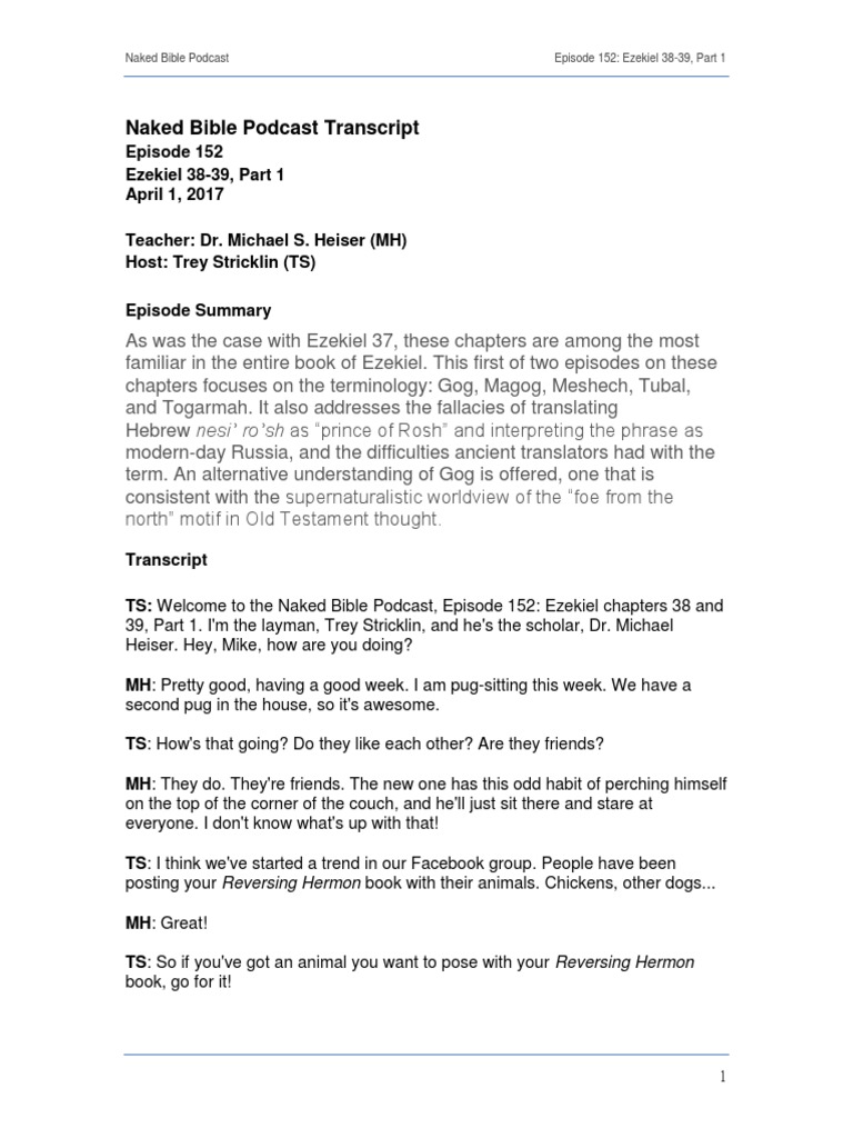 "Ezekiel 38-39: Gog and Magog Explained" | PDF