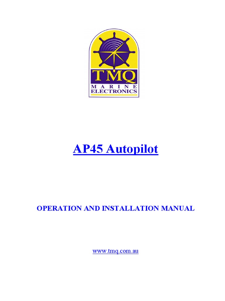 AP45 Autopilot | PDF | Compass | Rudder