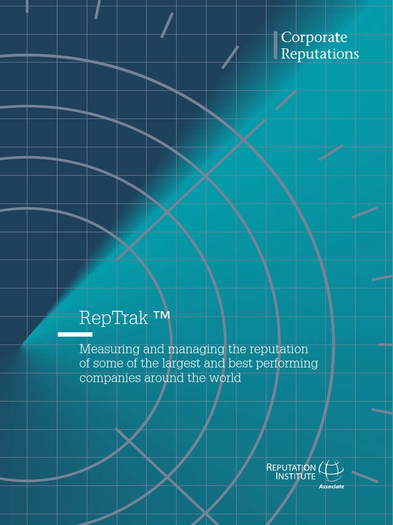 RepTrak Brochure | PDF | Reputation | Governance