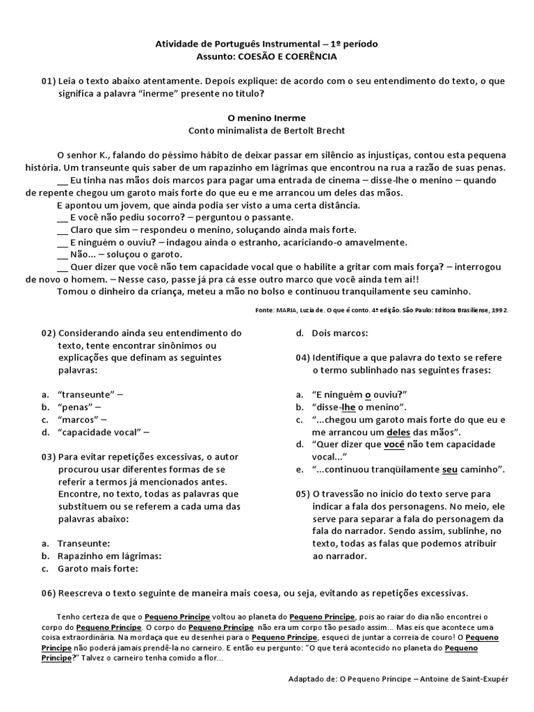 LIVRO OK Coesão e Coerência Textuais Leonor Fávero | PDF ...