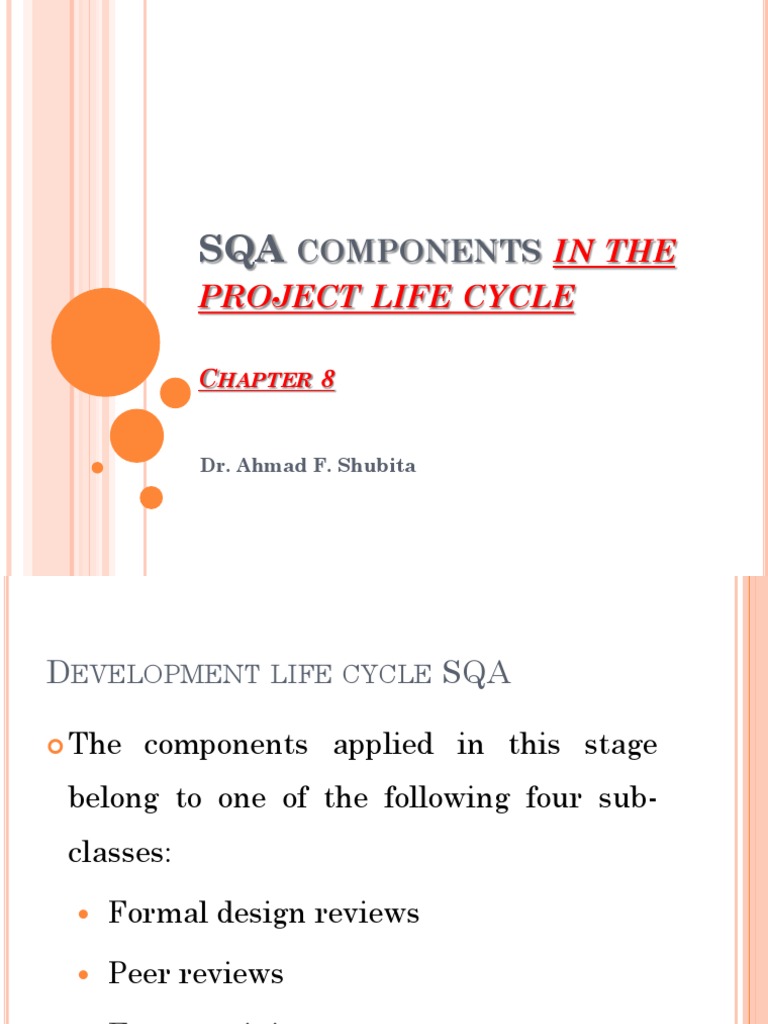 SQA Components in Project Life Cycle | PDF | Project Management ...