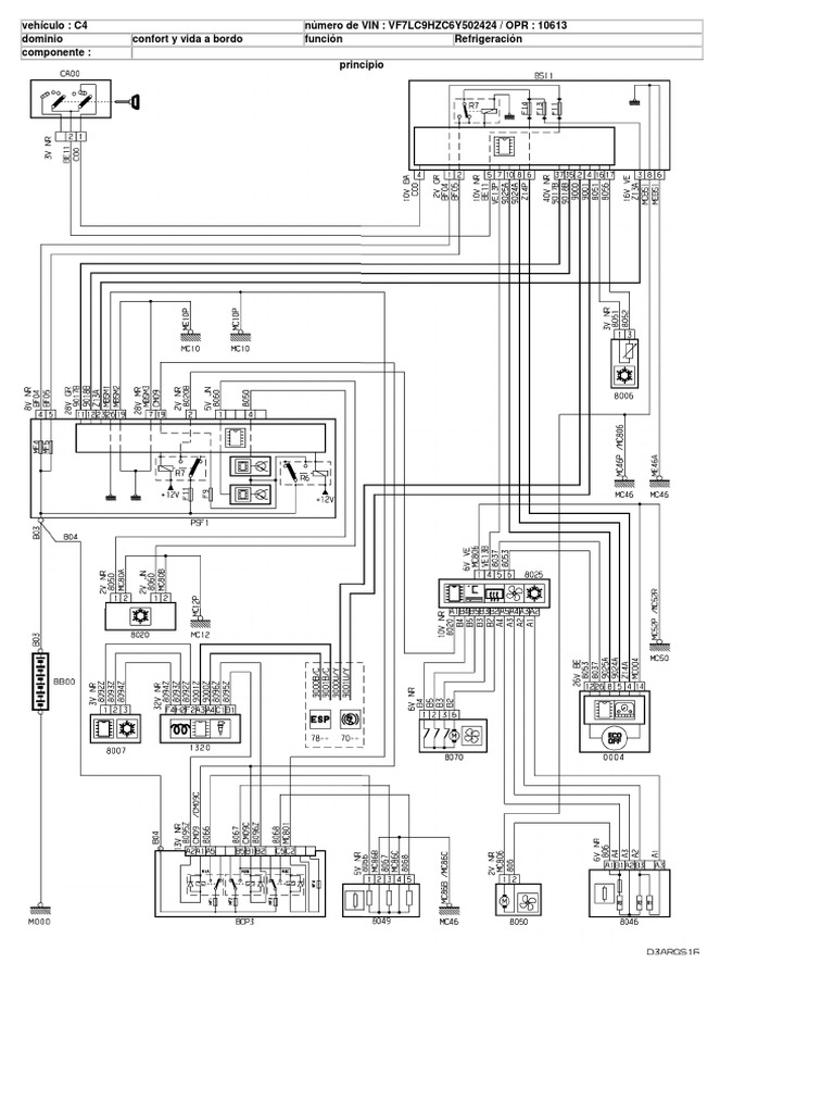 Esquema Electrico Citroen C4 PDF | PDF