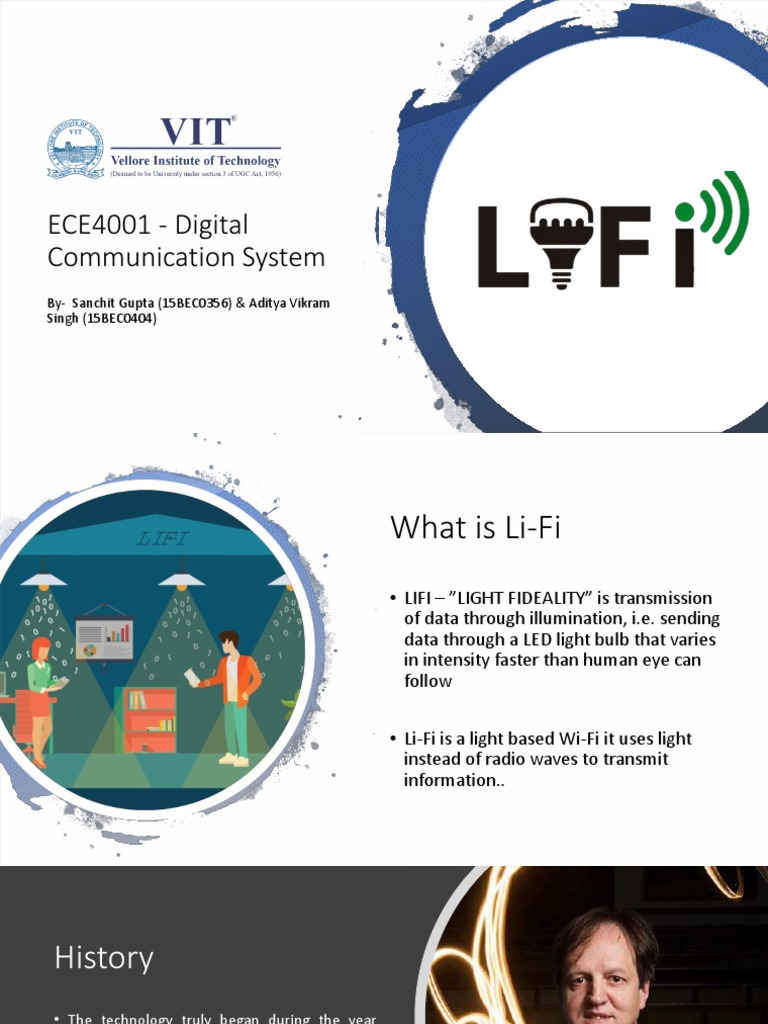 LIFI Presentation | PDF | Radio | Wireless