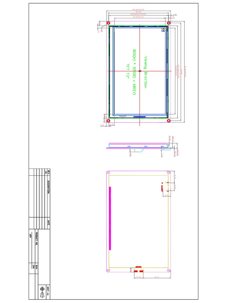 LCD module dimensions and layout guide | PDF