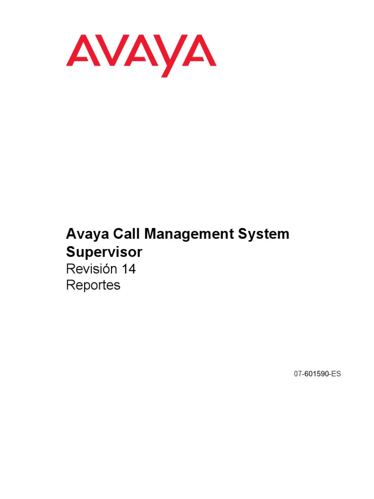Avaya CMS Supervisor | Software | Servidor (Computación)
