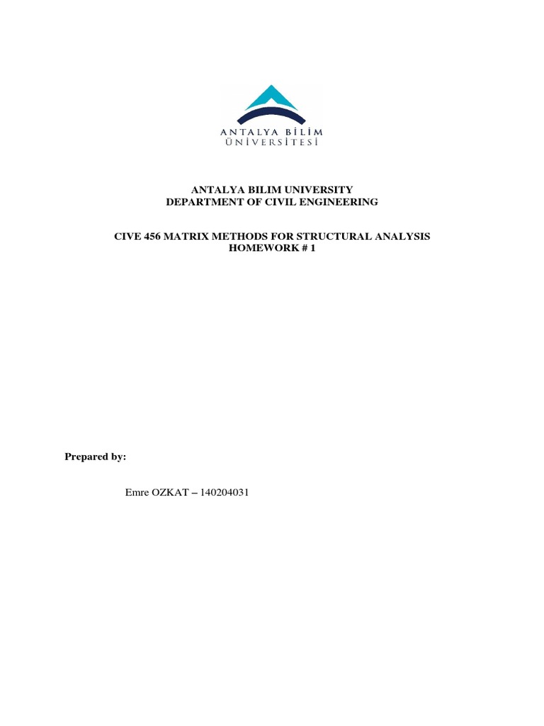 Analysis of a Statically Determined Truss Structure Using Matrix ...