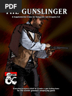 Revised D&D 5E Gunslinger Class Guide | PDF | Ballistics | Projectile ...